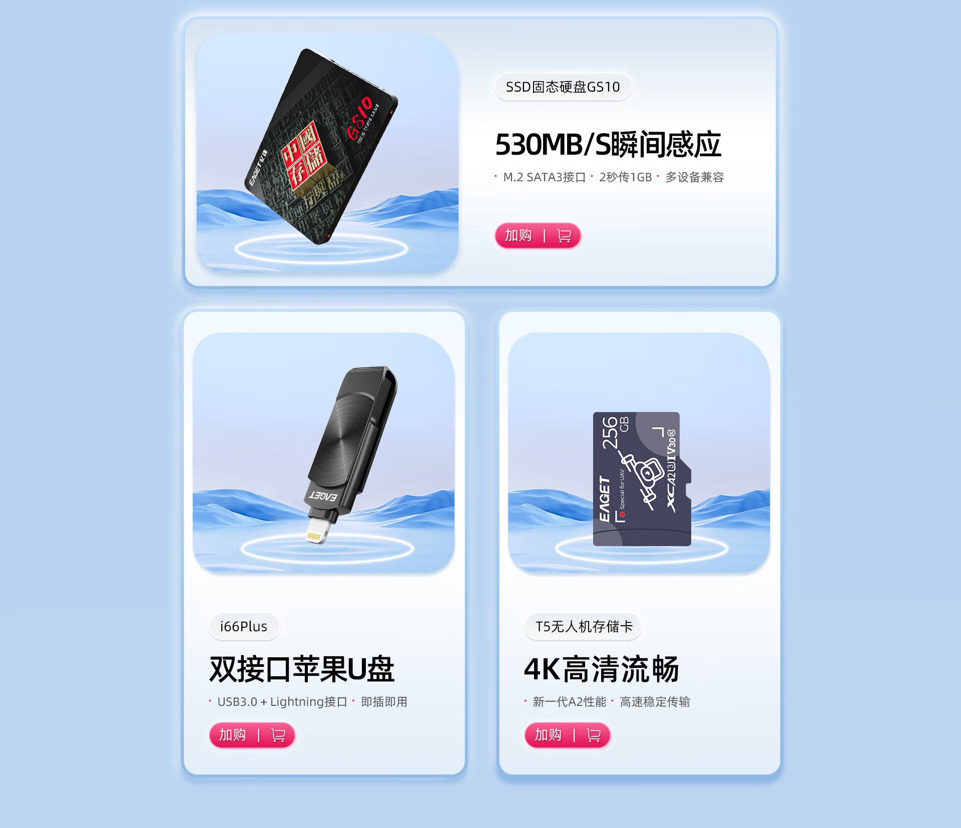 忆捷（EAGET）商用存储京东自营旗舰店 - 京东