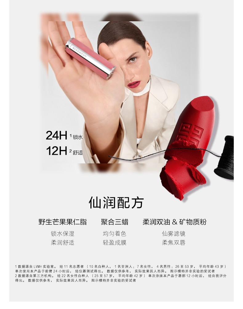 【纪梵希（Givenchy）1】纪梵希（Givenchy） 高定香榭粉丝绒唇膏送礼送女友 3.4g，N27 血柿红【行情 报价 价格 评测】-京东