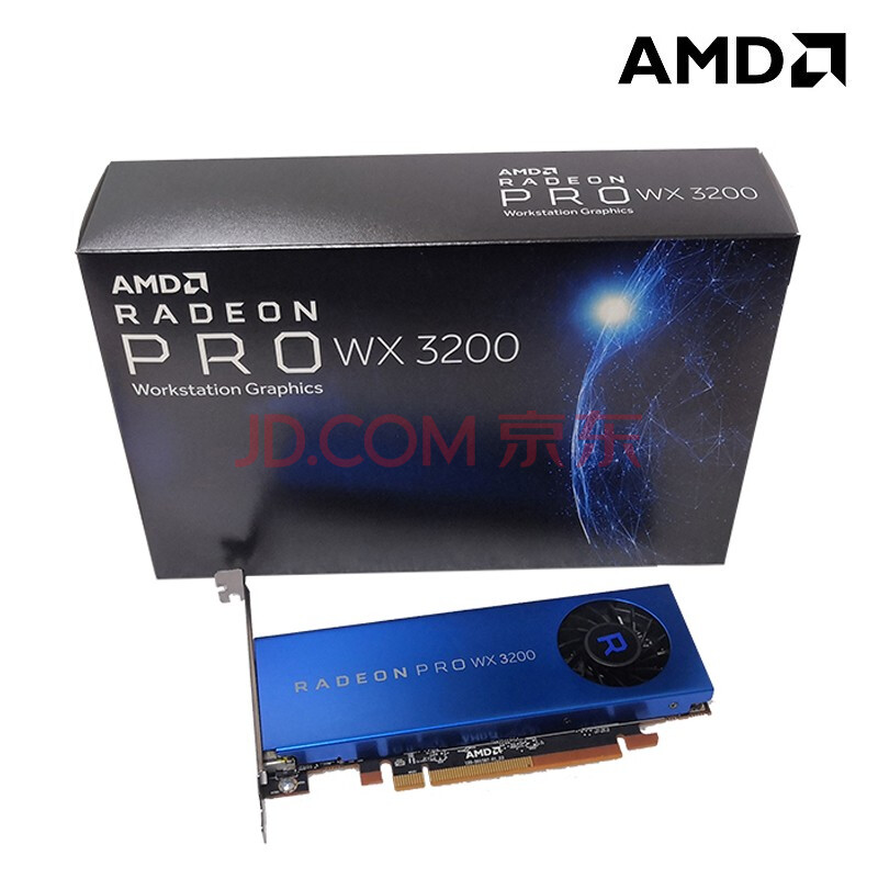 AMD 原厂盒装专业显卡Radeon Pro WX3200 4G 支持半高 4mDP（无赠品）【图片 价格 品牌 报价】-京东