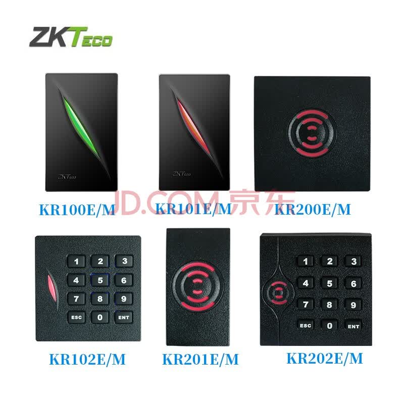 ZKTeco/熵基科技KR100 KR102 KR200 KR202门禁读卡器刷卡密码读头 KR100E-ID读头【图片 价格 品牌 报价】-京东