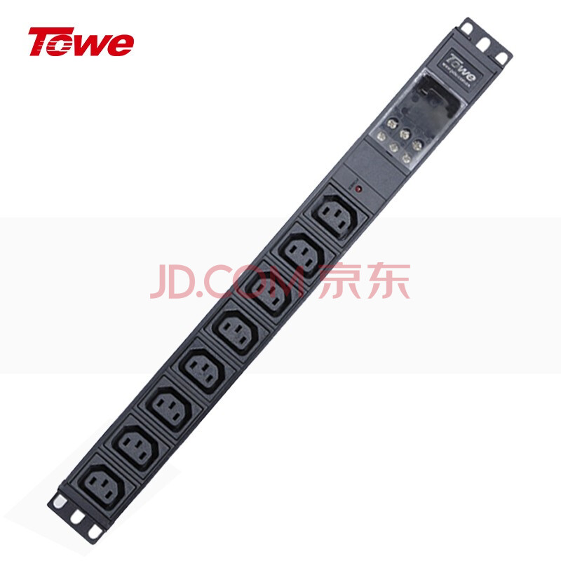 TOWE 同为欧标PDU插排IEC标准机柜插座C13插孔C19插线板 32A，8位C13，接线盒【图片 价格 品牌 报价】-京东