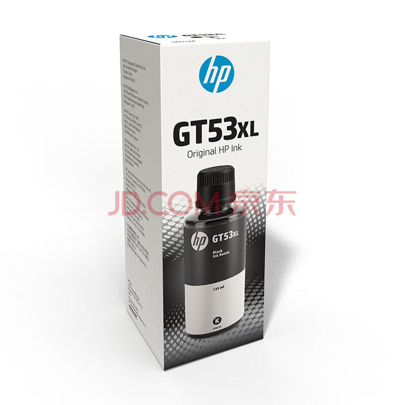 惠普（HP）GT53 52墨水 适用Tank 519 518 531 589 676 755 798 591 GT53XL黑色(135ml ...