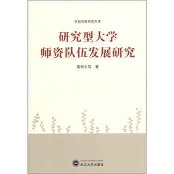 研究型大学师资队伍发展研究