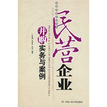 正版书籍 走进民营企业丛书:民营企业并购实务与案例9787300081007