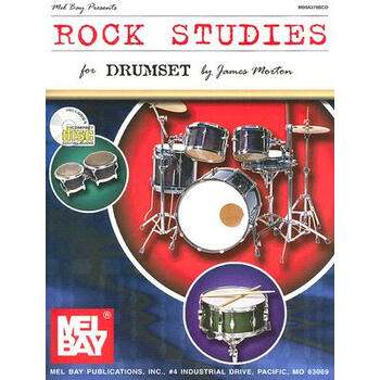 【】Rock Studies for Drumset [With