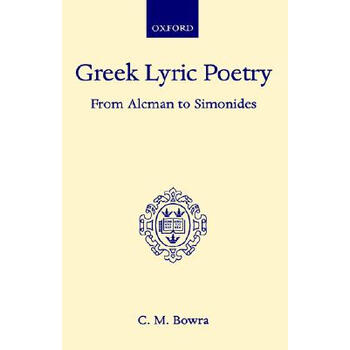 【】Greek Lyric Poetry from Alcman t
