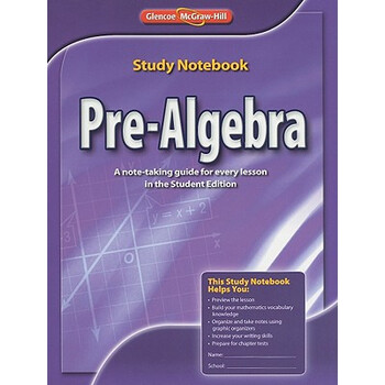 【】Pre-Algebra Study Notebook