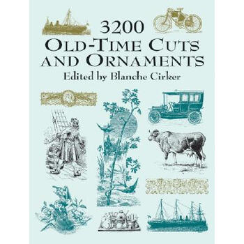 【】3200 Old-Time Cuts and Ornaments