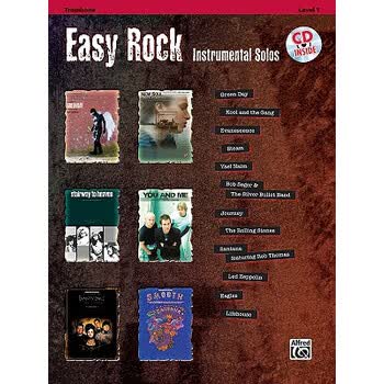 【】Easy Rock Instrumental Solos: Trombone