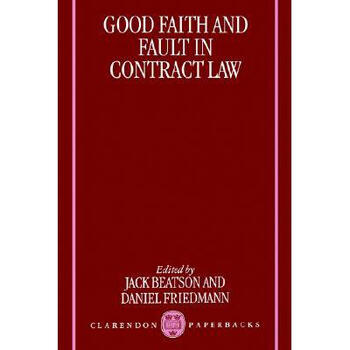 Good Faith and Fault in Contract Law