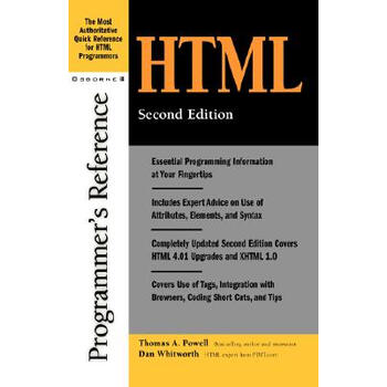 【】HTML Programmer's Reference, 2