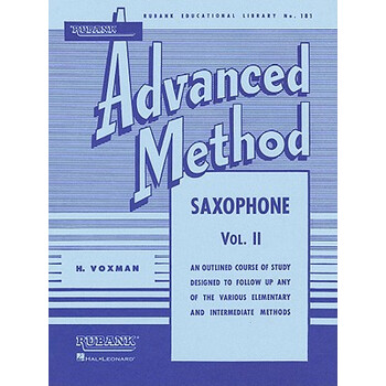 【】Rubank Advanced Method: Saxophone, Vol.