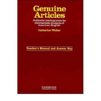Genuine Articles Teacher's Manual with Key: ...