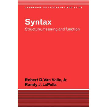 【】Syntax: Structure, Meaning, and