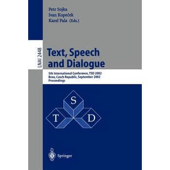 【】Text, Speech and Dialogue: 5th