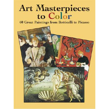 【】Art Masterpieces to Color: 60 Gre