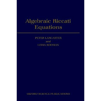 【】Algebraic Riccati Equations