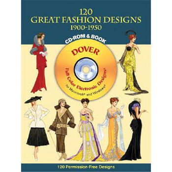 120 Great Fashion Designs, 1900-1950, CD-ROM...