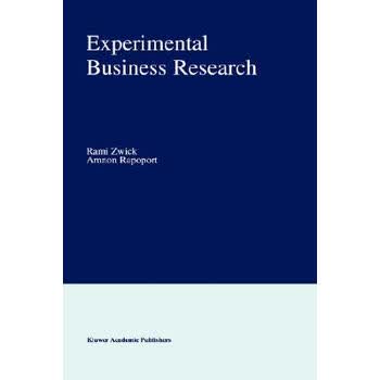 【】Experimental Business Research