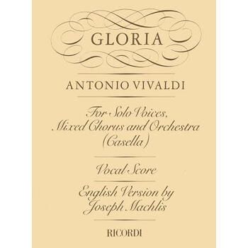 【】Gloria Rv589: Vocal Score