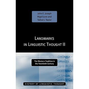 【】Landmarks in Linguistic Thought Volume