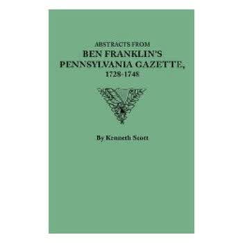 【】Abstracts from Ben Franklin'