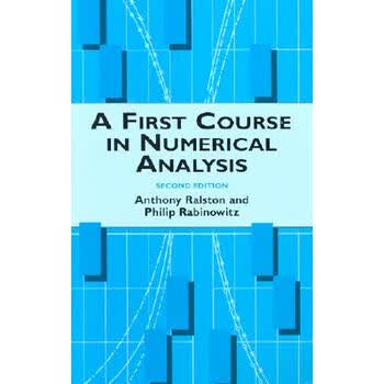 【】A First Course in Numerical Analysis: