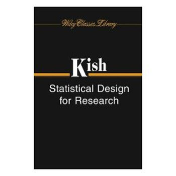 【】Statistical Design For Research