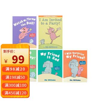 英文原版进口绘本Elephant and Piggie 小猪和小象5册 情绪商管理友情绘本