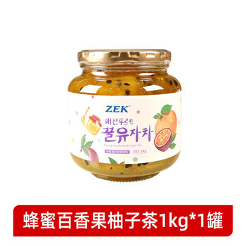 韩国进口食品zek蜂蜜柚子茶/红西柚/百香果味1kg早餐面包涂抹果酱 蜂蜜百香果柚子茶1kg【图片 价格 品牌 报价】-京东