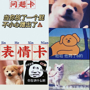 抖音同款网红多人纸牌类游戏what do you meme中文表情包卡牌卡通扑克牌 45张