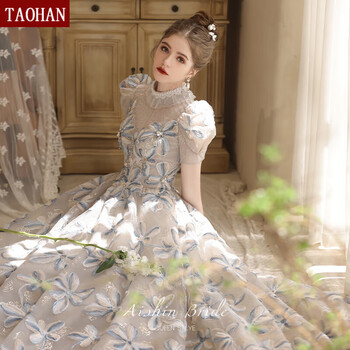 TAO HAN《春日序》订婚晚礼服新款高端宴会轻奢小众女敬酒服年会法式 图片色 M【图片 价格 品牌 报价】-京东