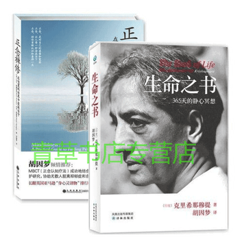 2册生命之书:365天的静心冥想+正念禅修 在喧嚣的世界中获取安宁 正念减压疗法书籍身心灵