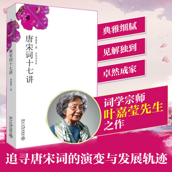 【】唐宋词十七讲 古代文学唐诗宋词赏析 文学评论与鉴赏诗歌集 中国古诗词现代文学 现代文学 唐诗宋词赏析