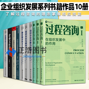 企业组织文化管理10册：过程咨询+组织文化与领导力+企业文化建设+组织文化变革 沙因作品 企业管理书正版图书
