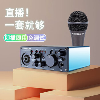 SAMSON山逊MAGIC SOLO手机电脑户外直播录音声卡Q7X动圈GT3麦克风话筒 Solo安卓+动圈Q7x值359可苹果15【图片 价格 品牌 报价】-京东
