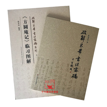 破解米芾书法密码+《方圆庵记》临习图解2本合售张其亮著米芾书法研究理论文集图例技法解析临摹对比技法