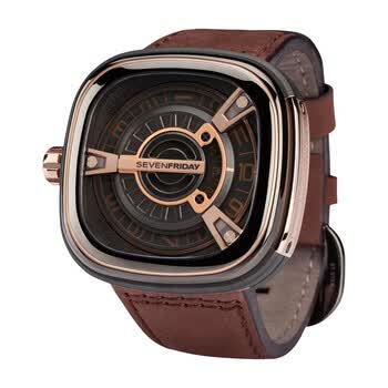 SEVENFRIDAY 七个星期五手表 M系列 自动机械腕表 瑞士时尚大表盘男女表 M2/02 皮带款【图片 价格 品牌 报价】-京东