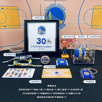 篮球手办小饰品科比库里手办手环詹姆斯杜兰特周边创意摆件生日送男生老公教师节礼物纪念品 库里总冠军【豪华版】