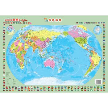 世界地图拼图 地图宝贝拼拼乐4开120片