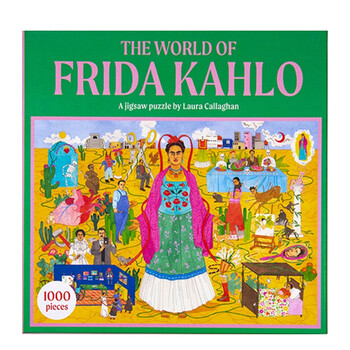 拼图 弗里达卡罗的世界The World of Frida Kahlo儿童游戏书英文原版