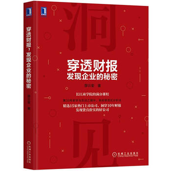 正版 穿透财报，发现企业的秘密薛云奎7769486