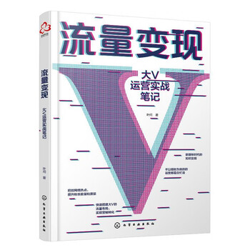 流量变现：大V运营实战笔记 大V推文制作与推广书籍 如何包装自己的营销号成为大V
