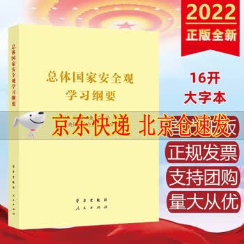 2022新版 总体国家安全观学习纲要 16开 大字本 人民出版社 安全观普及读本知识百问百答