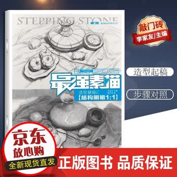 B敲门砖强素描造型基础2结构明暗1:1 李家友主编美术入门学习者基础素描技法书素描基础自学素