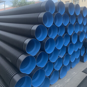 hdpe双壁波纹管高密度聚乙烯钢带增强螺旋管大口径雨污水管双高筋 DN600【图片 价格 品牌 报价】-京东