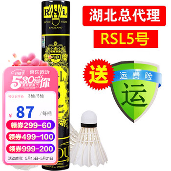 亚狮龙（RSL） 羽毛球鸭毛球12只装\/桶耐打稳定比赛训练5号耐打 RSL5号(1筒装)【图片 价格 品牌 报价】-京东