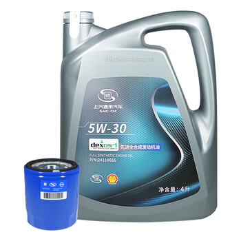 【德科24111295+12706595】德科（ACDelco）上汽通用原厂全合成机油SP 5W-30 4L 君威1.5T 带机油格滤清器芯 ...