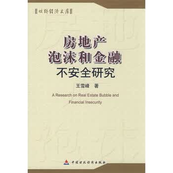 房地产泡沫和金融不安全研究 王雪峰 著【正版书】
