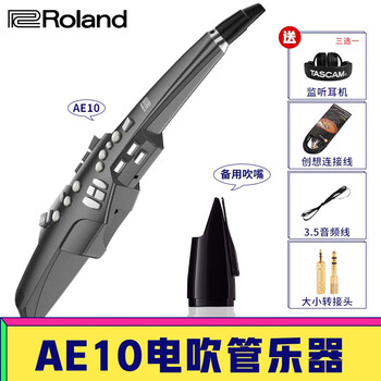 Roland 罗兰AE05/ae10电吹管乐器AE-10成人电萨克斯风自学演奏级管乐器 现货罗兰AE10电吹管黑色+备用吹嘴【图片 价格 品牌 ...